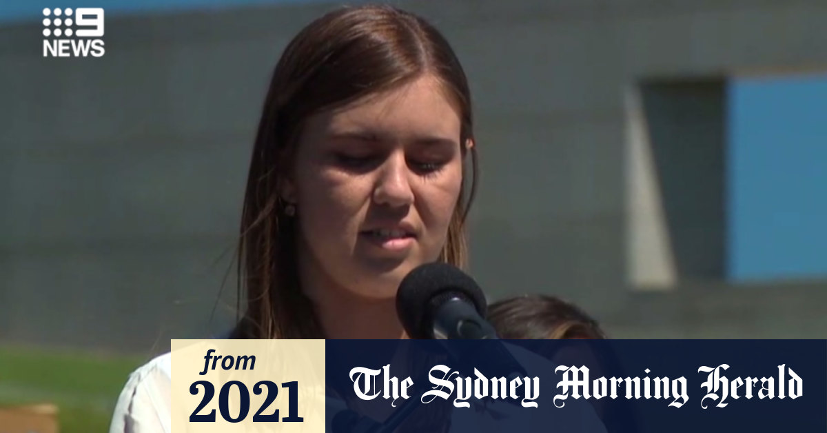 Video Brittany Higgins Speaks At March 4 Justice In Canberra